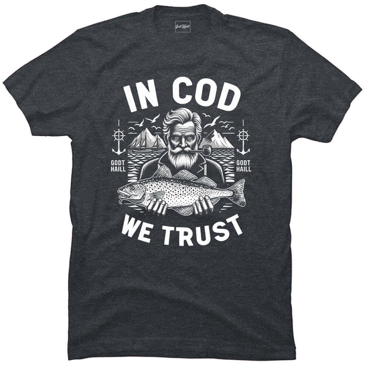 In cod we trust t-skjorte | Godt Haill